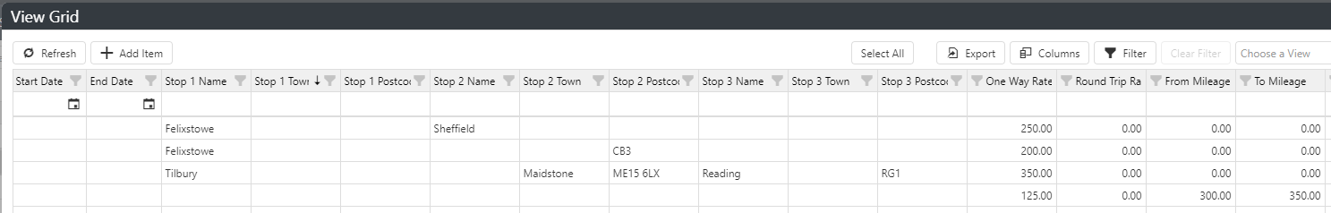 Using the new Auto-Tariffing within Truckcom – Truckcom